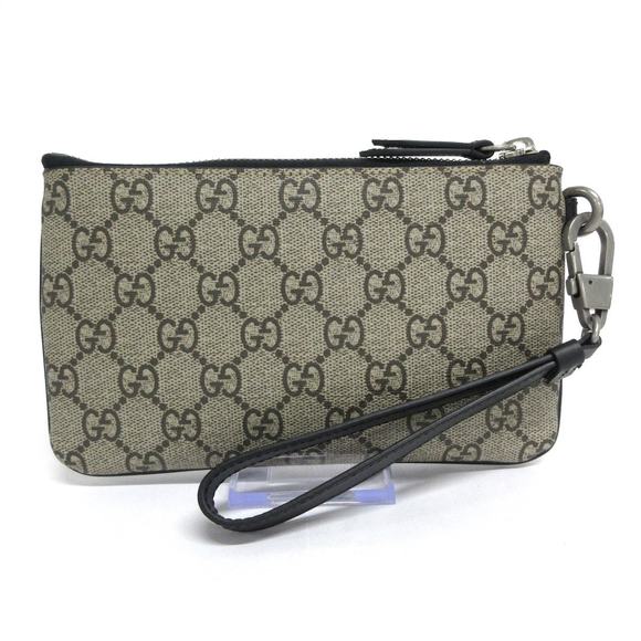 Gucci | Bags | Gucci Wristlet Tan Print Gg Snake Supreme | Poshmark